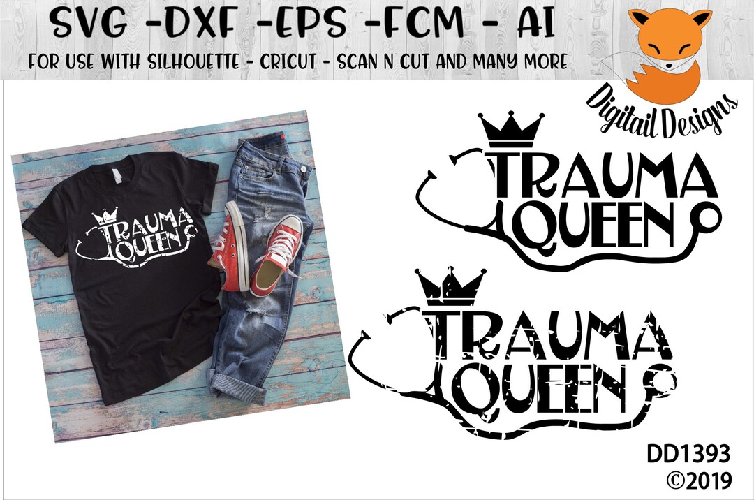 Trauma Nurse SVG - Png - Fcm - Eps - Dxf - Ai Cut File - Silhouette ...