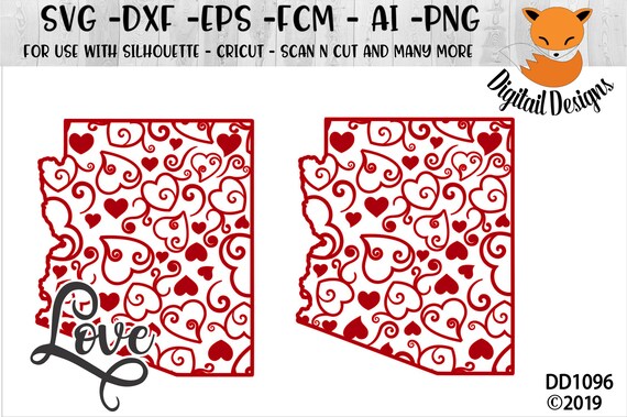 Valentine Arizona SVG Png Fcm Eps Dxf Ai - Etsy
