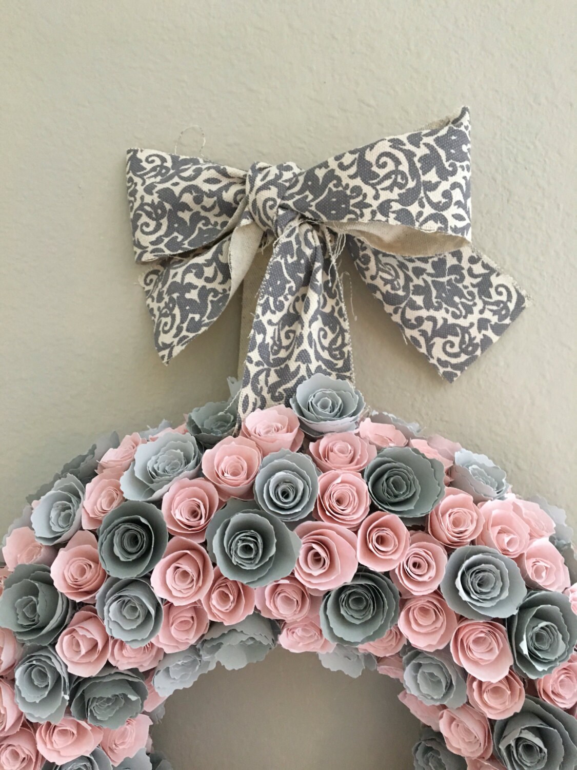 Paper flowers/Baby pink paper flowers/gray paper flowers/pink | Etsy