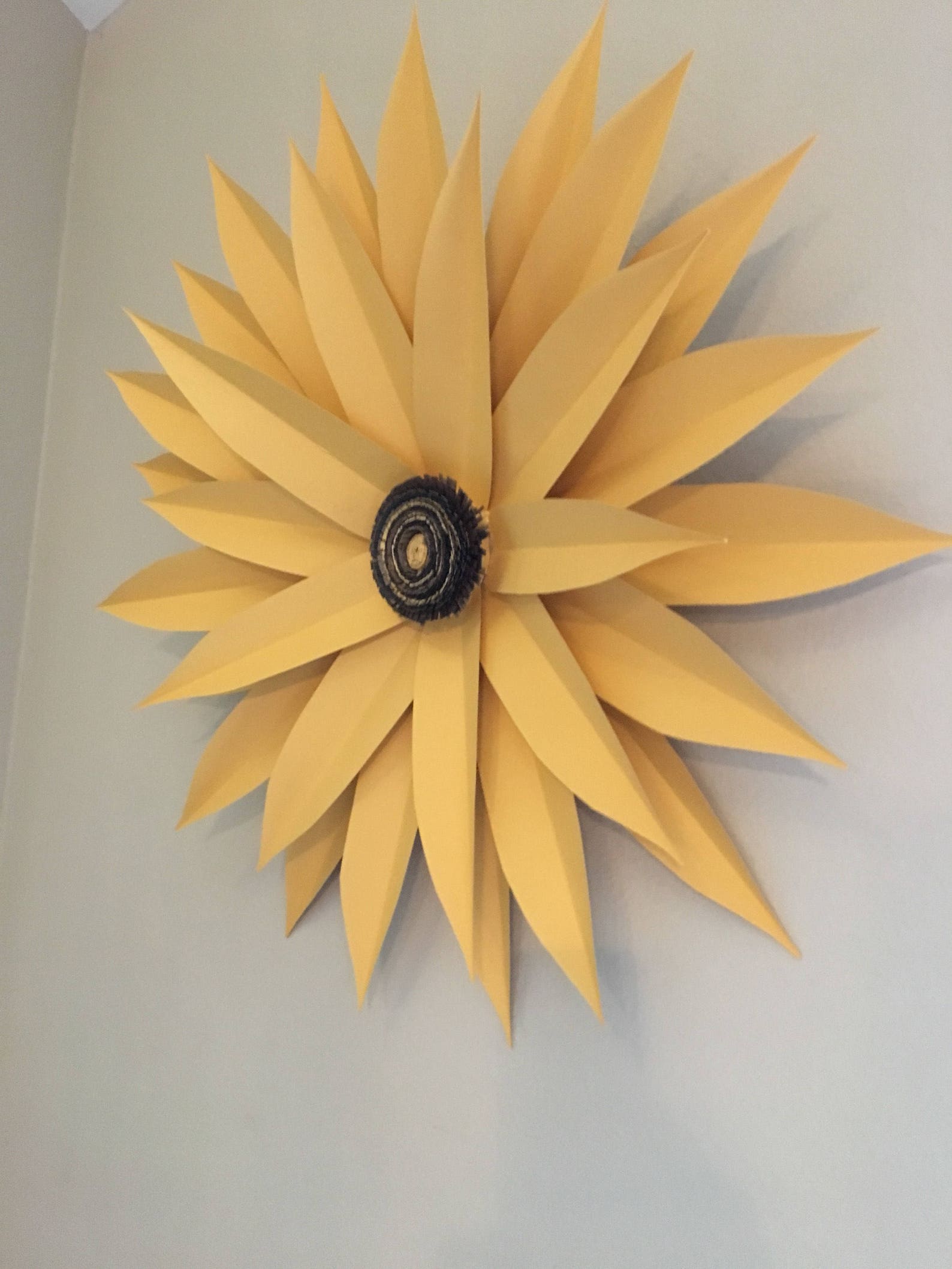 Paper Flower/paper Sunflower/yellow Paper Sunflower/large Paper ...