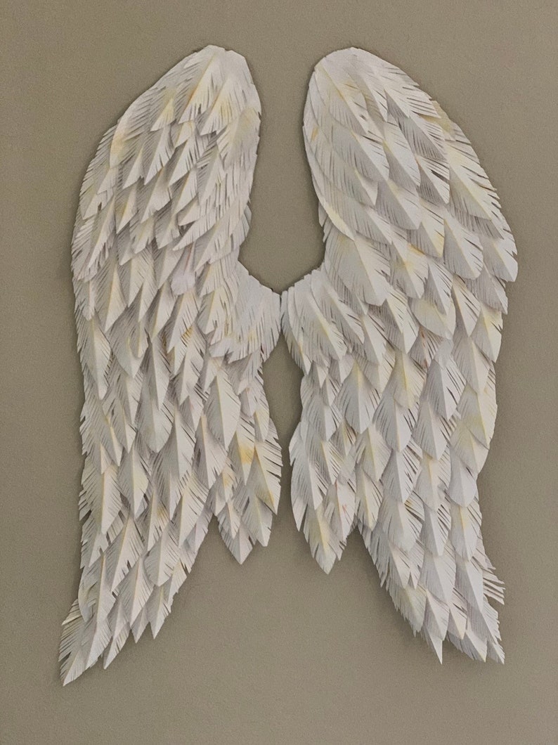 Paper Feathers/paper Wings/paper Angel Wings/nursery Paper - Etsy