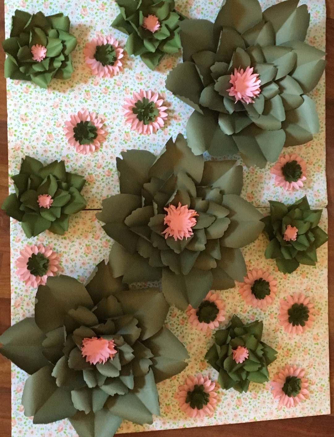 Large Paper Flowers/paper Flower Display/garden Party - Etsy