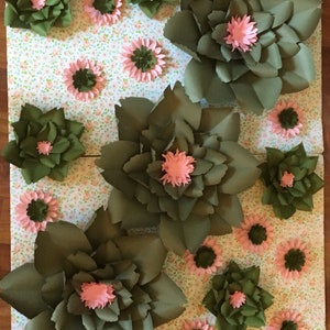 Large Paper Flowers/paper Flower Display/garden Party - Etsy