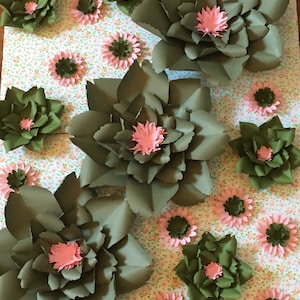 Large Paper Flowers/paper Flower Display/garden Party - Etsy