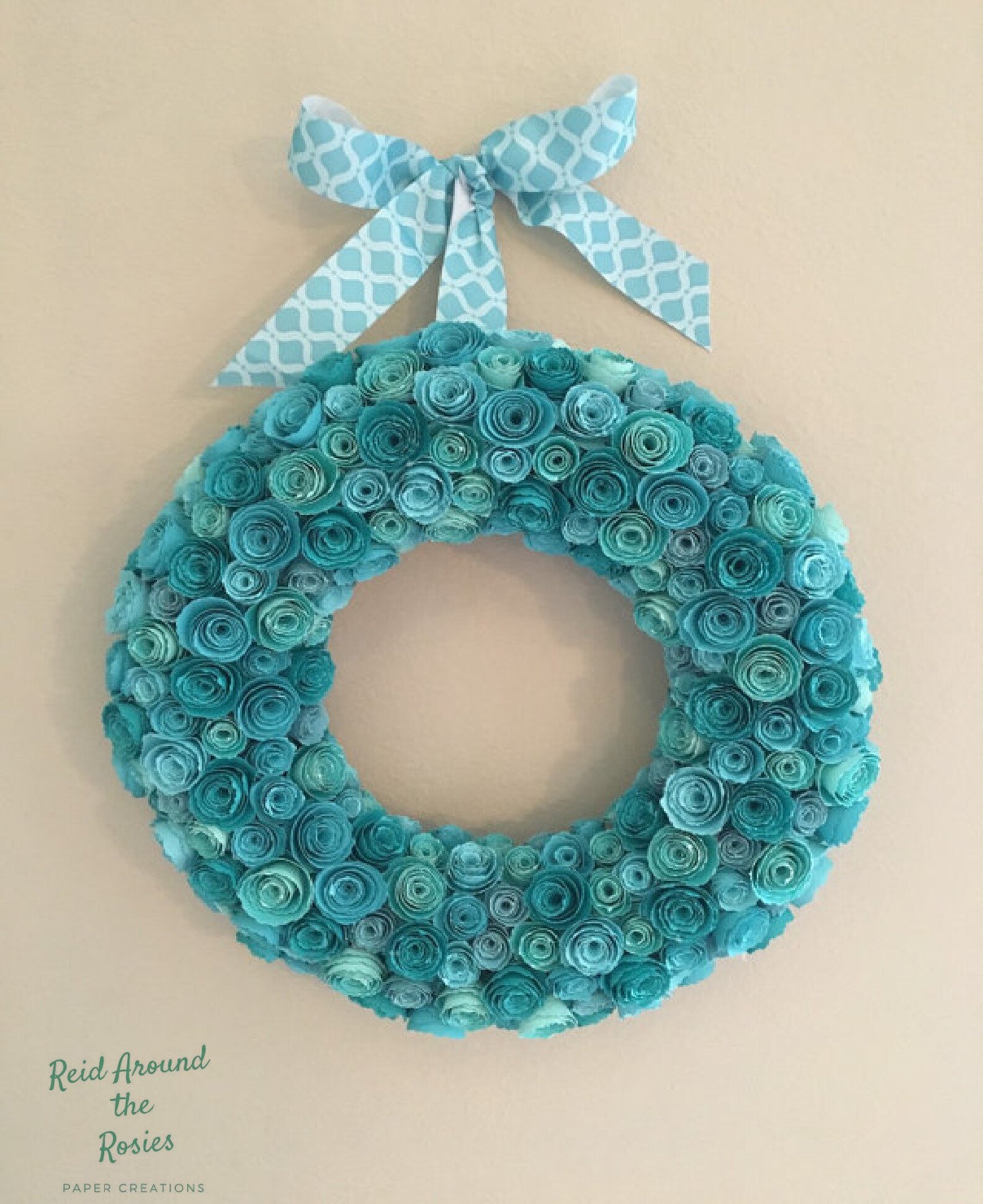 Aqua Paper Flowers/turquoise Paper Flowers/aqua and Turquoise - Etsy Canada