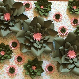 Large Paper Flowers/paper Flower Display/garden Party - Etsy