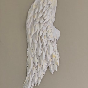 Paper Feathers/paper Wings/paper Angel Wings/nursery Paper Feathers ...