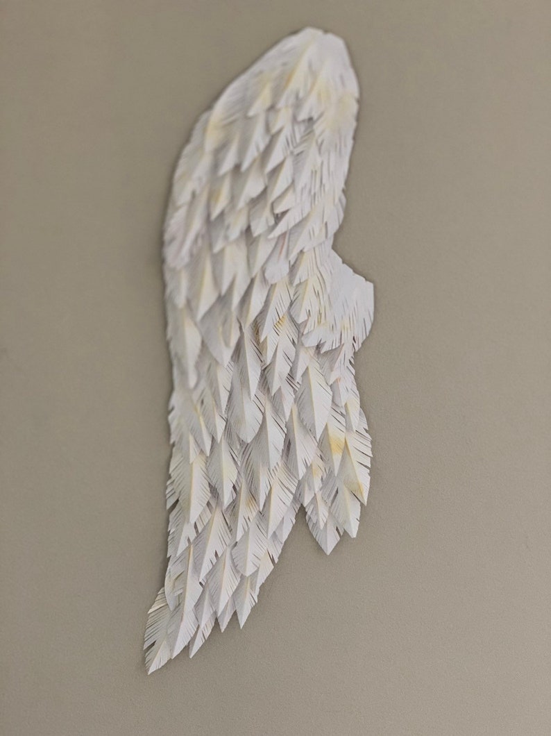 Paper feathers/paper wings/paper angel wings/nursery paper | Etsy