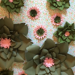 Large Paper Flowers/paper Flower Display/garden Party - Etsy