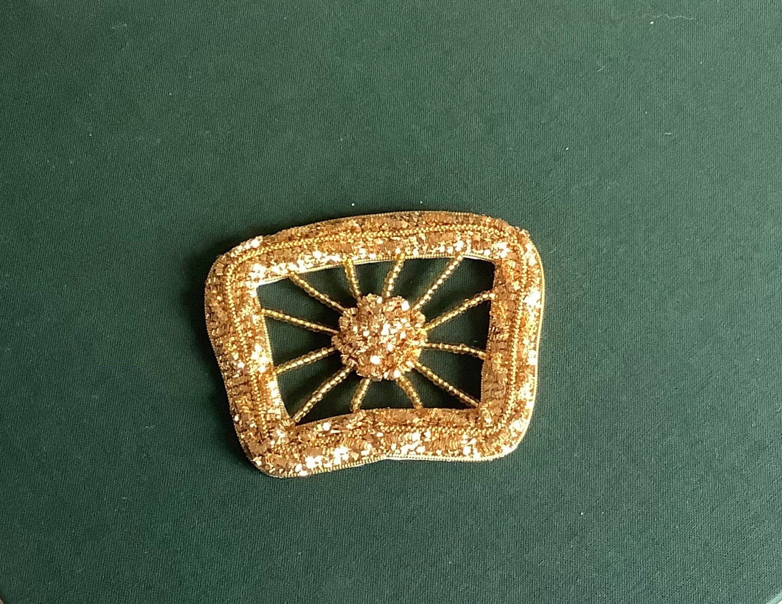 Gold Bullion and Beaded Epaulette Shoulder Patch Flashy Glam Prince ...