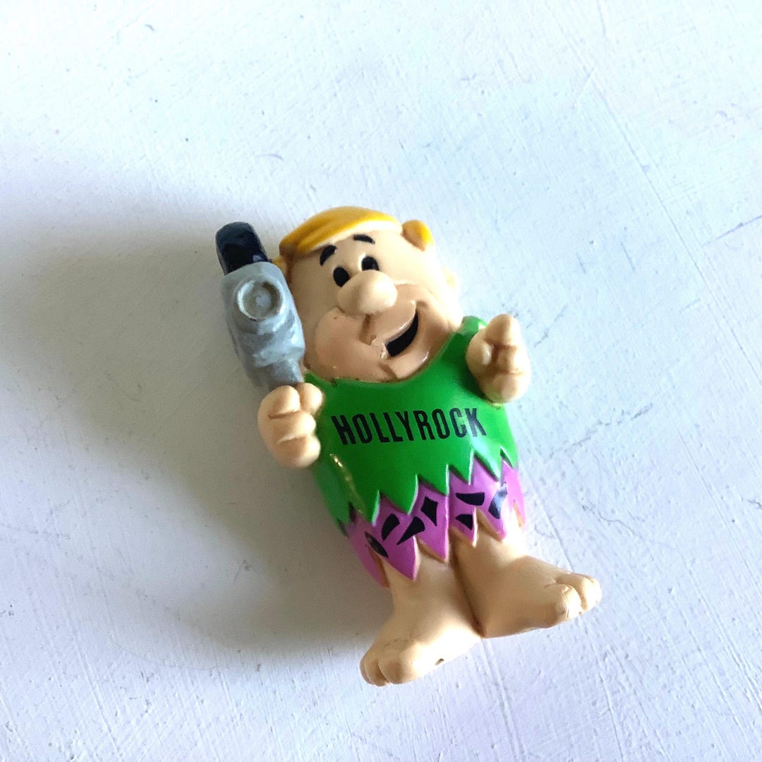 Vintage Pvc BARNEY RUBBLE Video Camera Man Retro Tv 1992 Character the ...