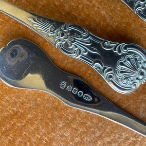 John Round and Son Tea Spoons Set 6 Silver Plated Queens Pattern 6 ...