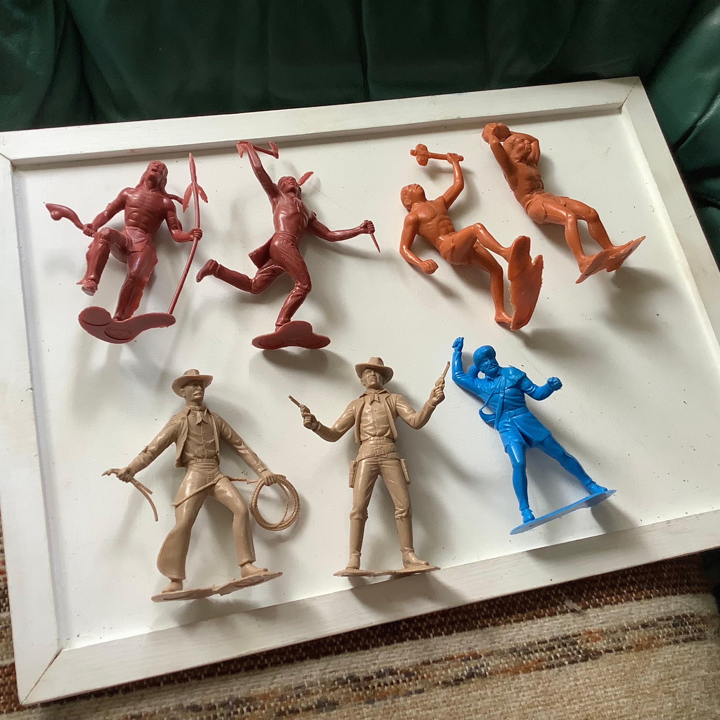 Vintage Marx Army Men Cowboys And Indians And Astronauts
