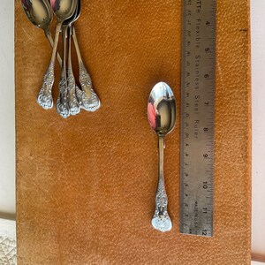 John Round and Son Tea Spoons Set 6 Silver Plated Queens Pattern 6 ...
