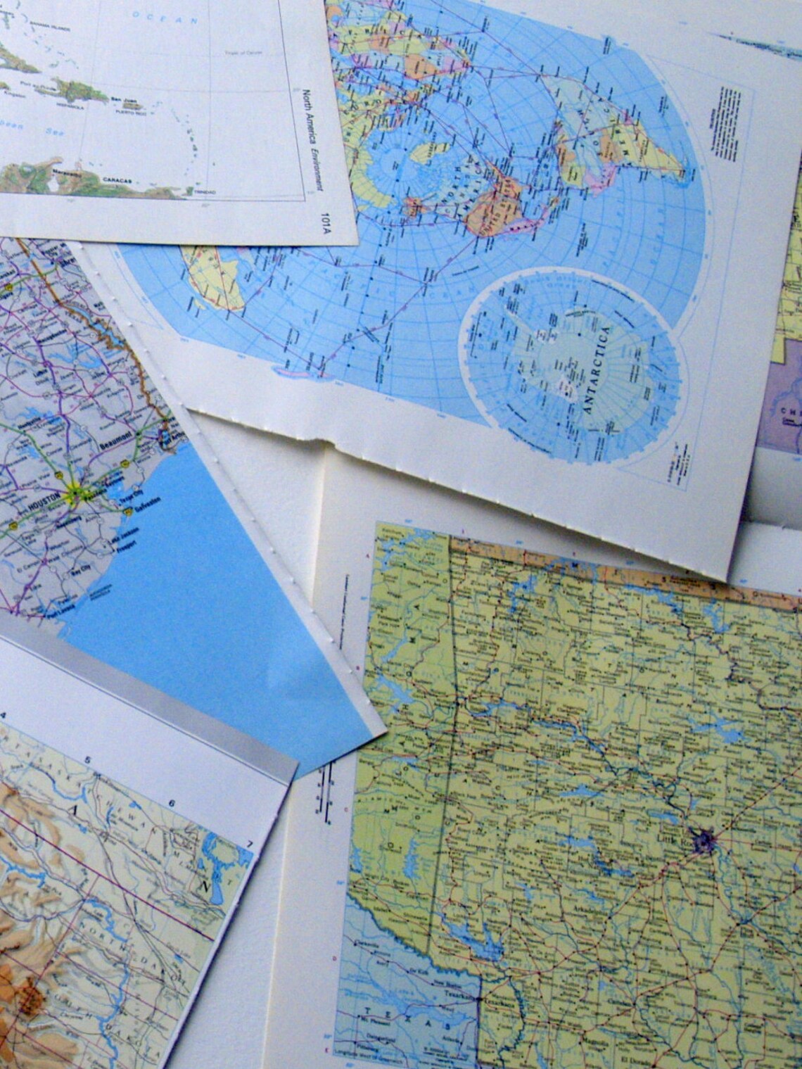 Vintage Atlas Maps Lot 17 Pages for Journals Craft Collage - Etsy Canada