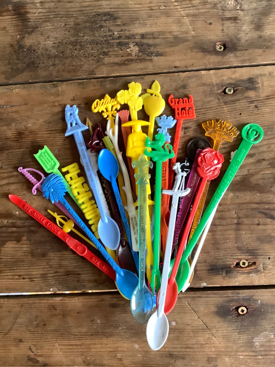 30 Vintage Drink Stirrers. - Etsy Canada