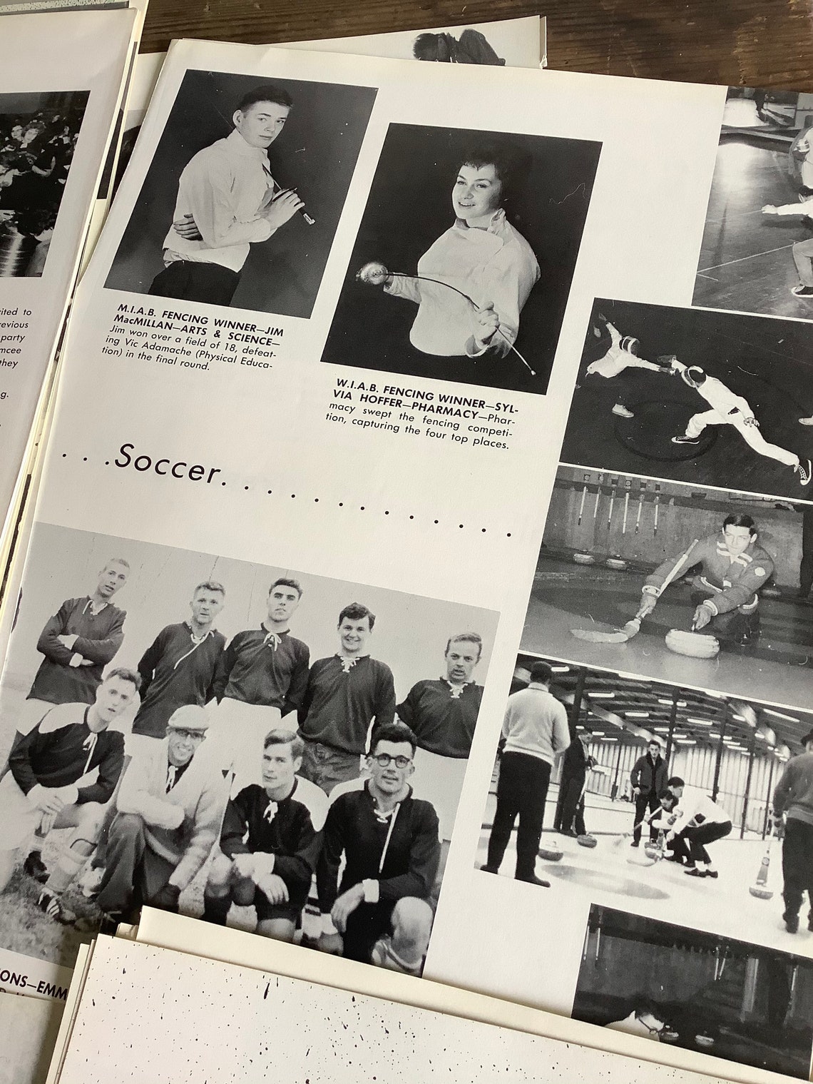 Year Book Photos 12 Pages of 60s Vintage University Black and - Etsy