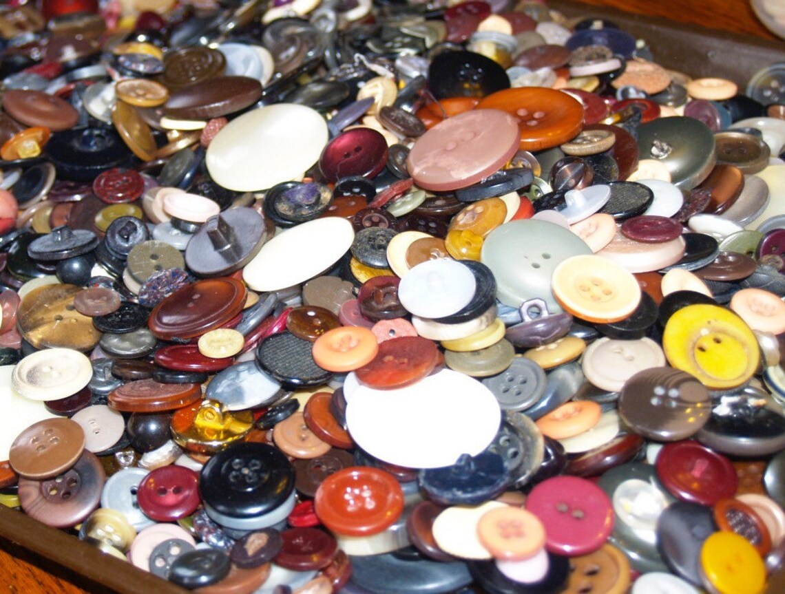 Ugly Buttons 250 Pc Lot Brown Grey Black Burnt Orange Beige - Etsy