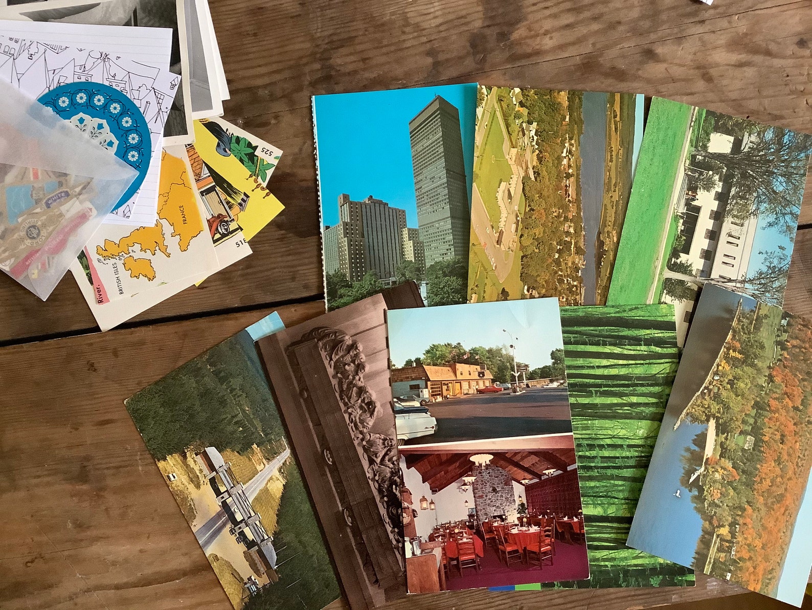 Decorate Your Own Postcard Kit Vintage Postcards Photos and - Etsy