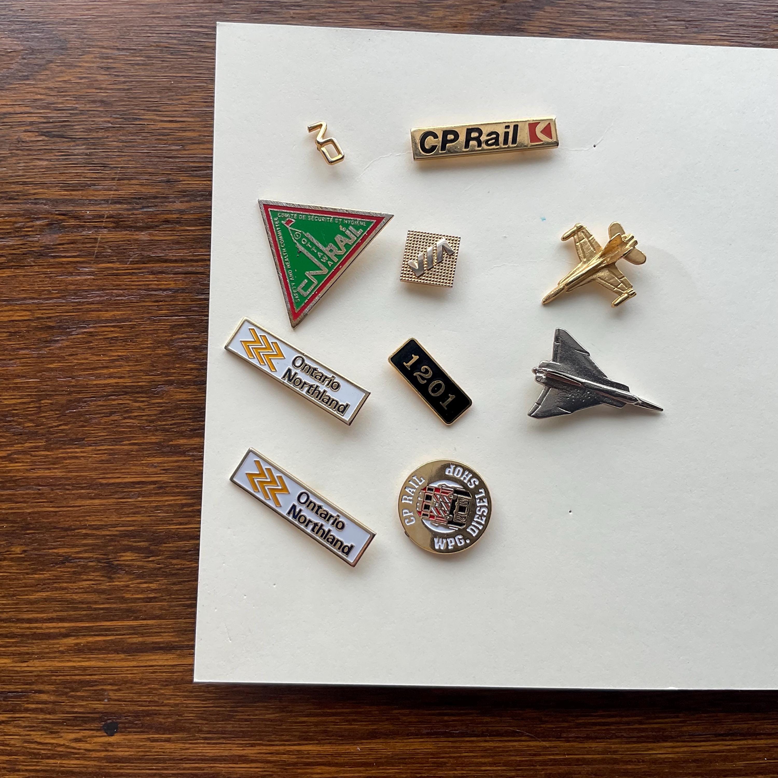 CN Cp Rail Lapel Pin CHOOSE ONE Train Locomotive via Ontario Northland ...