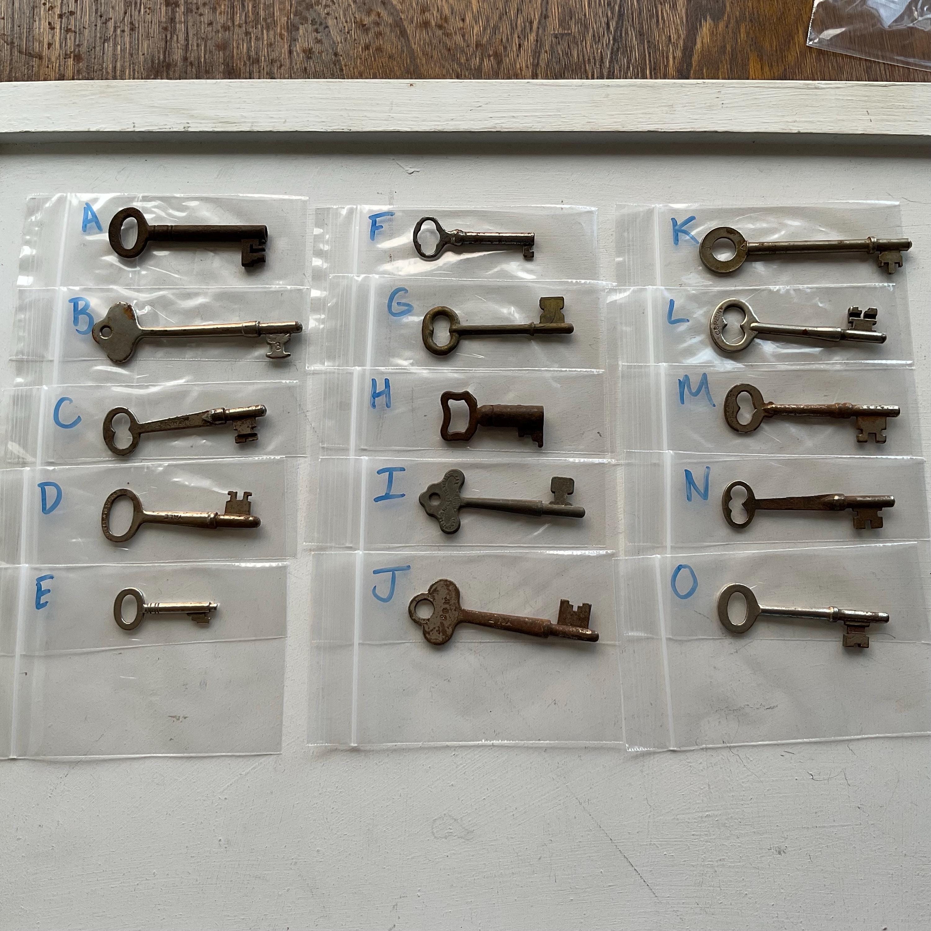Antique Skeleton Key Choose One Door Locks Open Barrel Steampunk ...