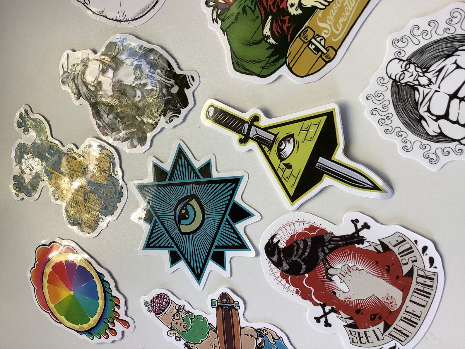 Skater Vinyl Stickers Pack of 10 Pvc Cool Stickers to Use on | Etsy