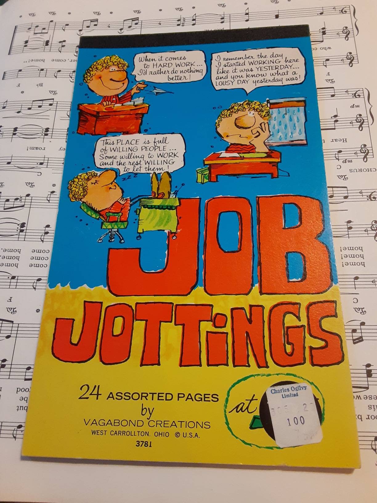 Funny stationary note pads paper sheets for letter writing pen | Etsy