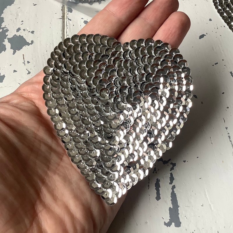 Sequin Heart - Etsy