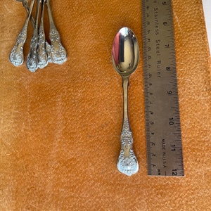 John Round and Son Tea Spoons Set 6 Silver Plated Queens Pattern 6 ...