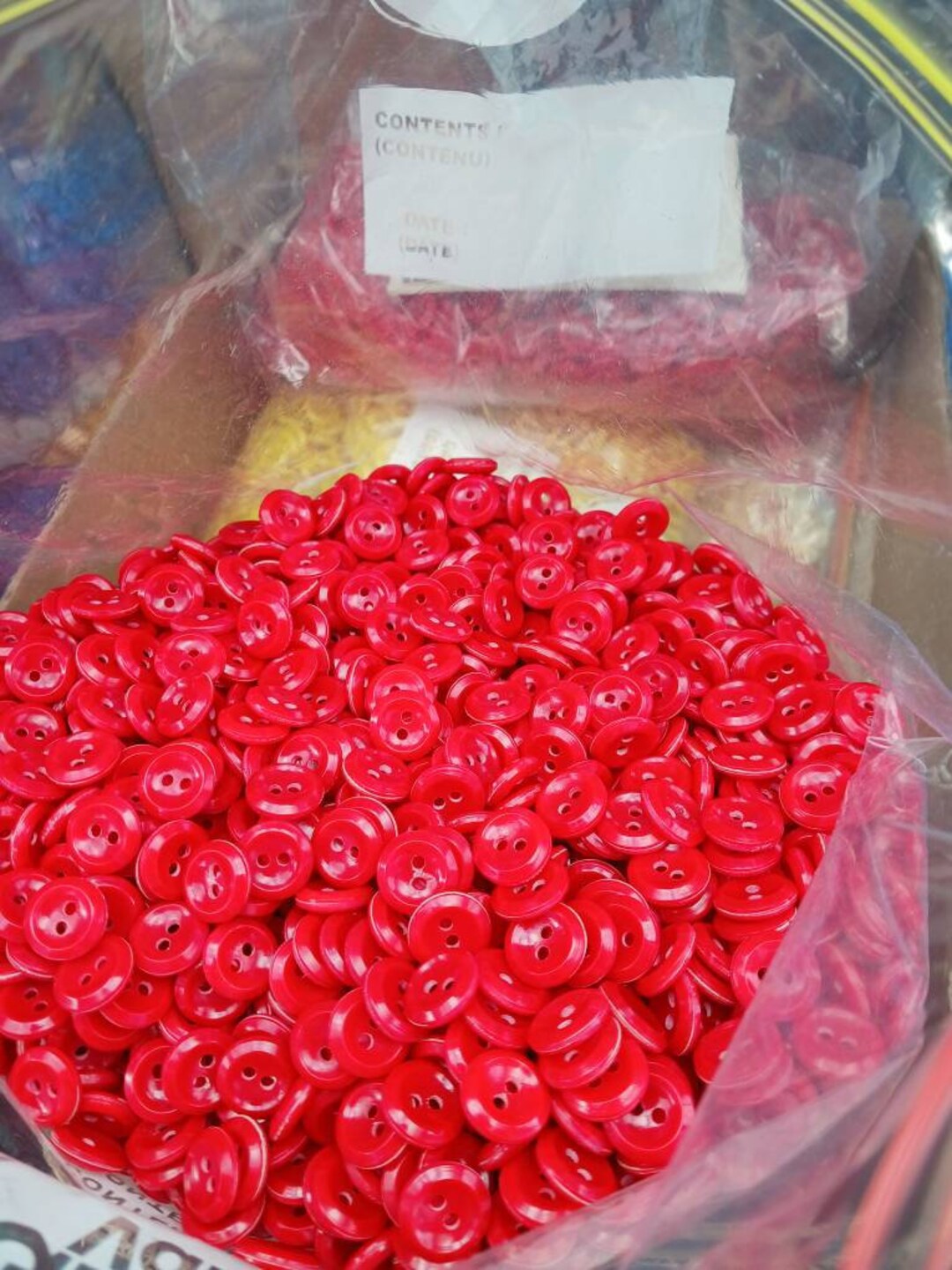 Small Red Buttons, 300, 500 1000 All the Same, Bulk Craft Supplies ...