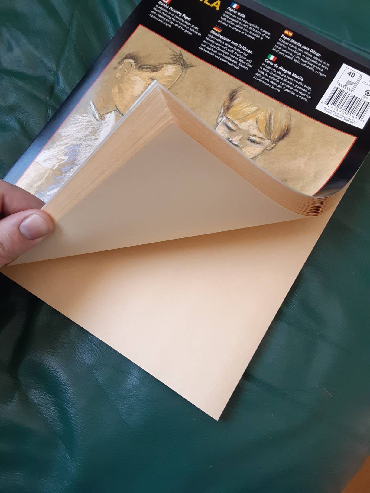 Toned Drawing Paper Manila Pad 40 Sheets Brand New Fierro | Etsy