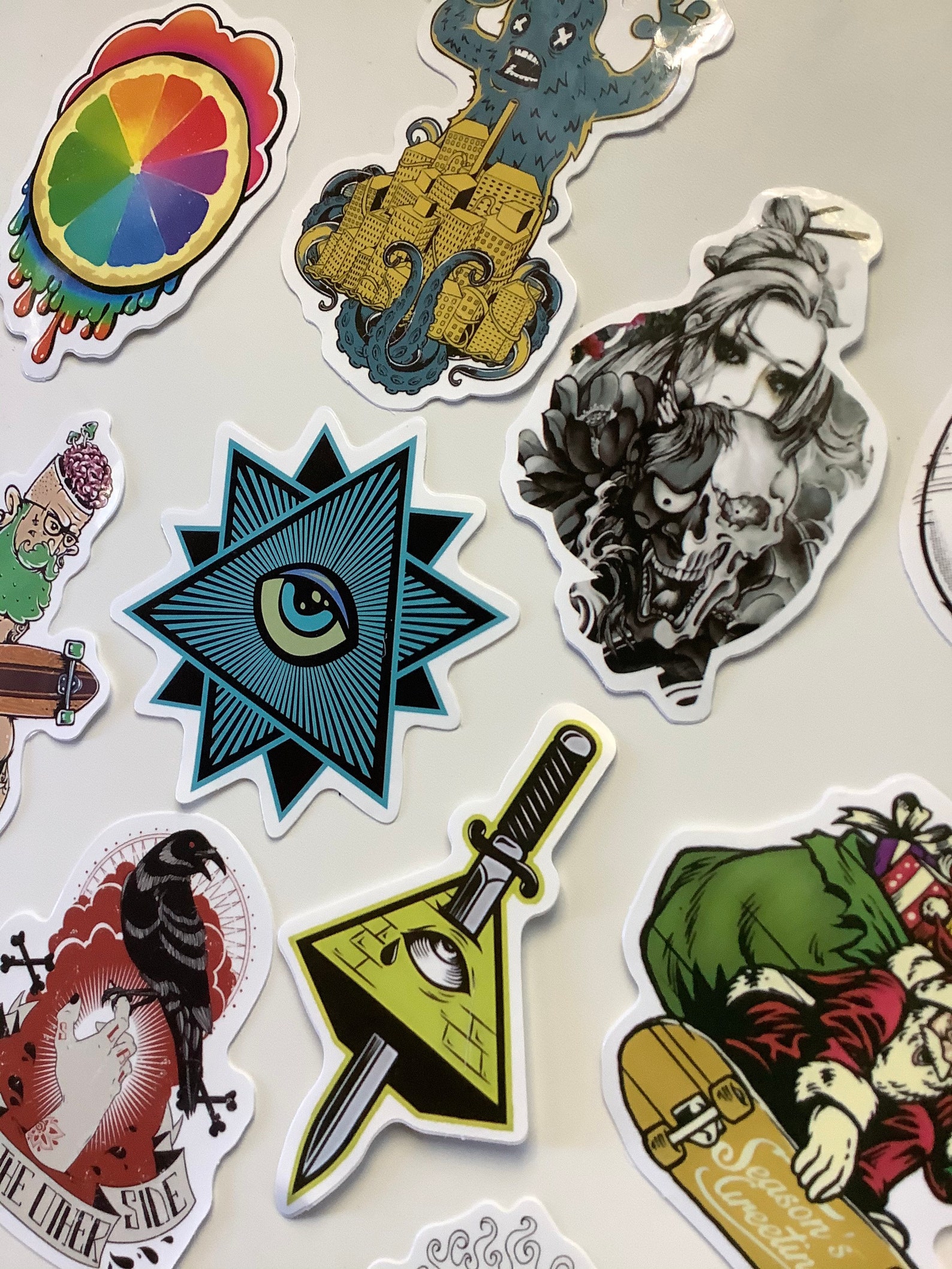 Skater Vinyl Stickers Pack of 10 Pvc Cool Stickers to Use on - Etsy