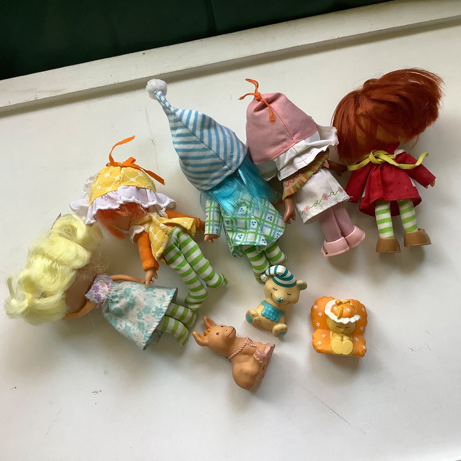Strawberry Shortcake Tv Rubber Vinyl Hollow Dolls Lot of 8 Figures With ...