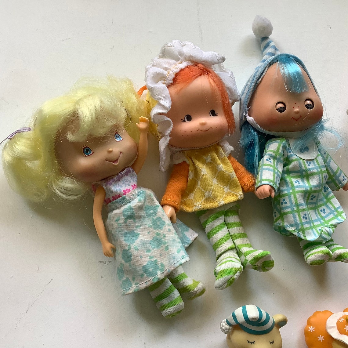 Strawberry Shortcake Tv Rubber Vinyl Hollow Dolls Lot of 8 Figures With ...