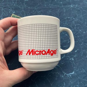 Vintage Microage Mugs Single OR Pair Set Retro Pc Computer Software ...