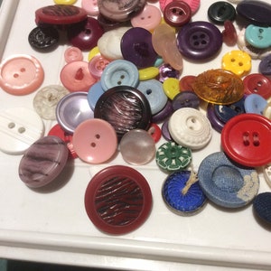 Mixed Buttons for Kids Crafts and Sewing, 100 Pc Lot of Vintage and New ...