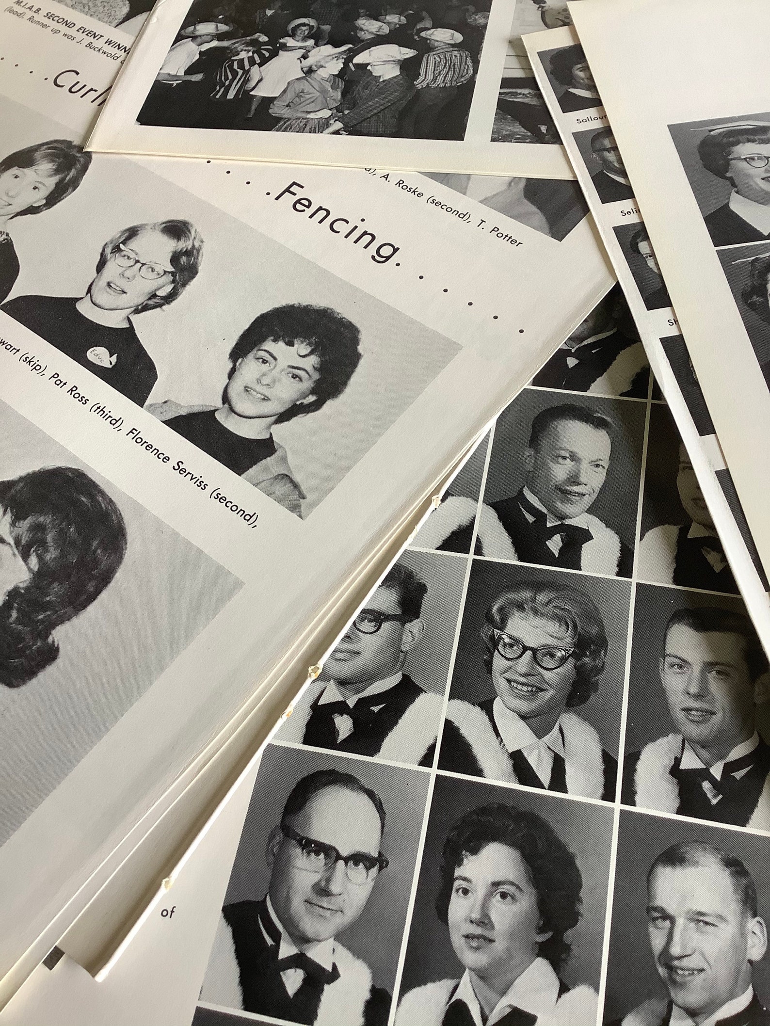 Year Book Photos 12 Pages of 60s Vintage University Black and - Etsy
