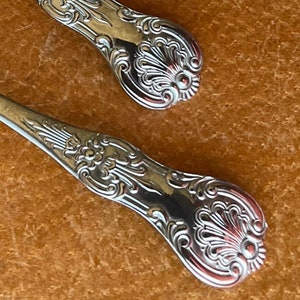 John Round and Son Tea Spoons Set 6 Silver Plated Queens Pattern 6 ...