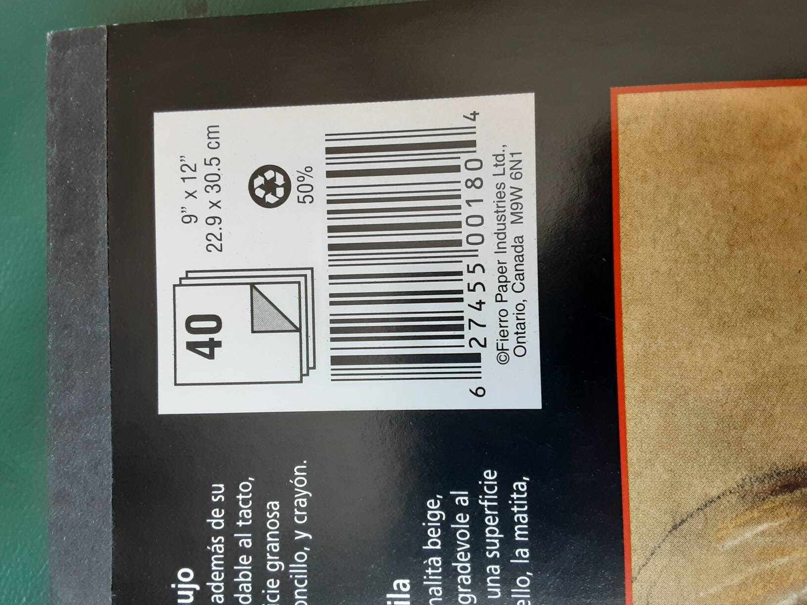 Toned Drawing Paper, Manila Pad 40 Sheets, Brand New Fierro Brand Beige ...