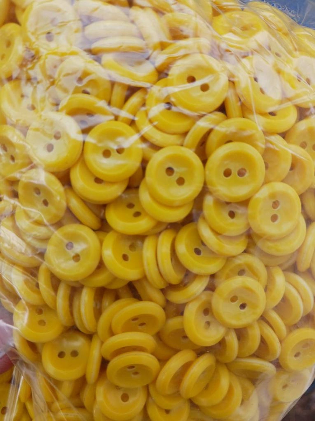 Small Yellow Buttons, 50 or 100 All the Same, Bulk Craft Supplies ...