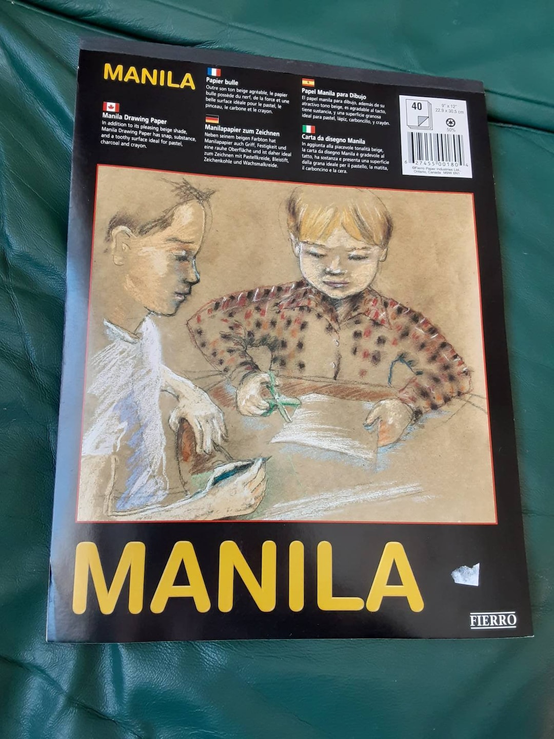 Toned Drawing Paper, Manila Pad 40 Sheets, Brand New Fierro Brand Beige ...