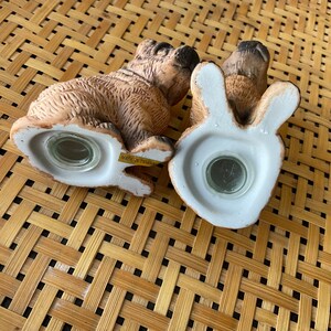 Dog Salt Pepper Shakers CHOOSE 1, Wrinkly Sharpei Bull Dog, Green Fuzzy ...