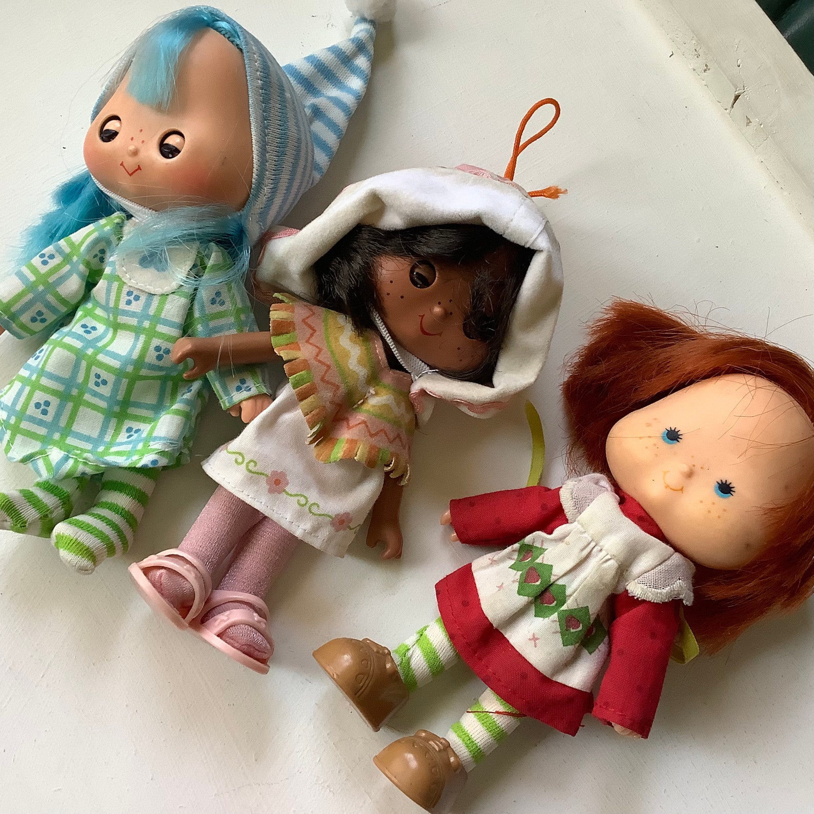Strawberry Shortcake Tv Rubber Vinyl Hollow Dolls Lot of 8 Figures With ...