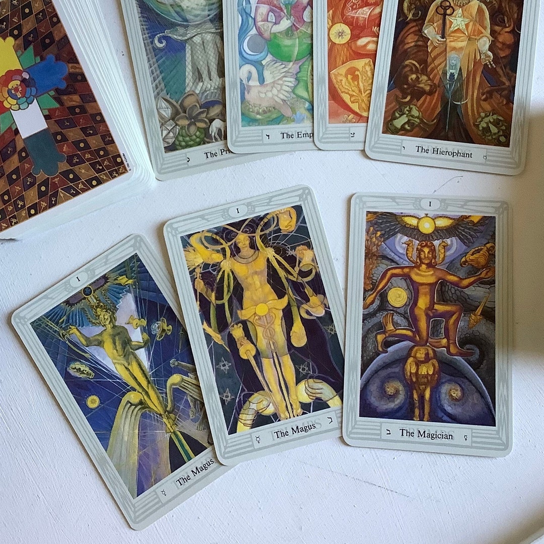 Aleister Crowley Thoth Tarot Card Deck 80 Cards 3 Magi Magus - Etsy