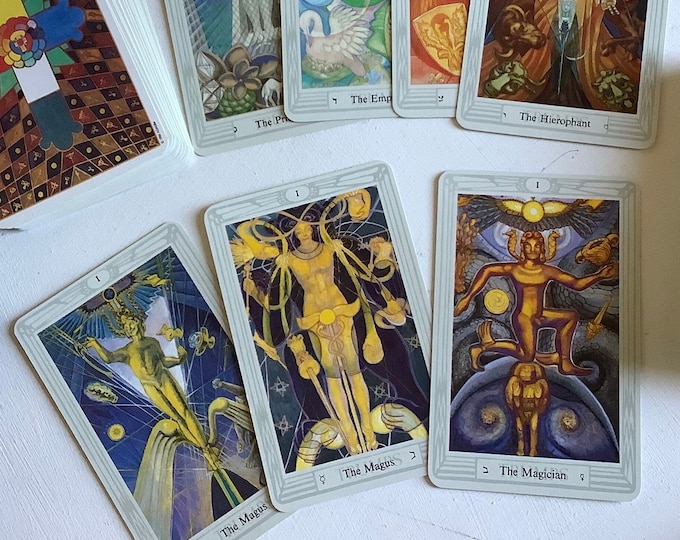 Aleister Crowley Thoth Tarot Card Deck 80 Cards 3 Magi Magus Rare ...