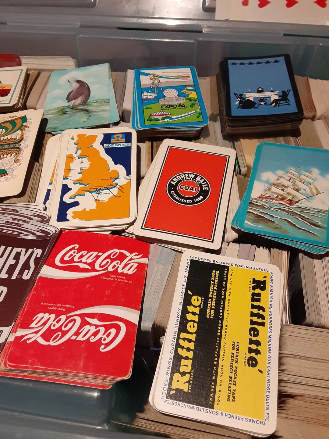 Big MIX Playing Cards 60 Different Back Designs Mixed Cards for Swap ...