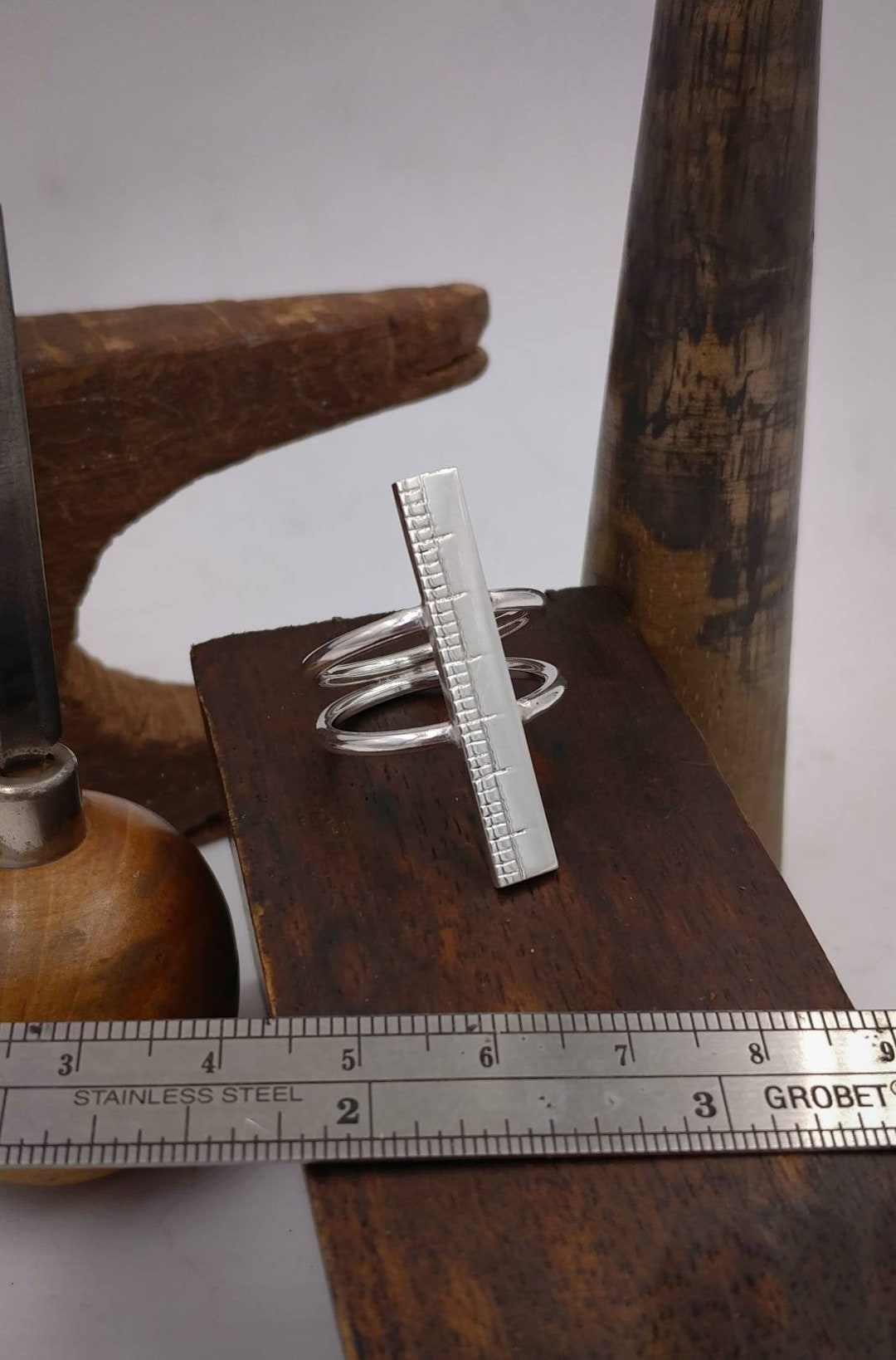 Sterling Silver Working Millimeter Ruler Ring - Etsy