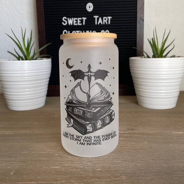 Fourth Wing Frosted Glass - Etsy