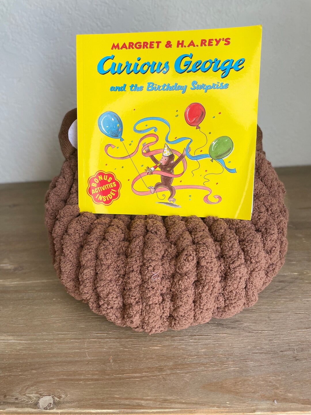 Kindle Pouf- Monkey- Curious George- Extra Large- Fluffy- Book Pillow ...