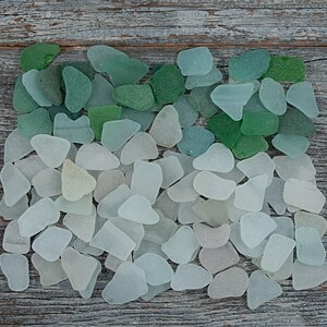 Colored Beach Glass Set 110pcs. Medium Sea Glass Mix. Genuine Sea Glass ...